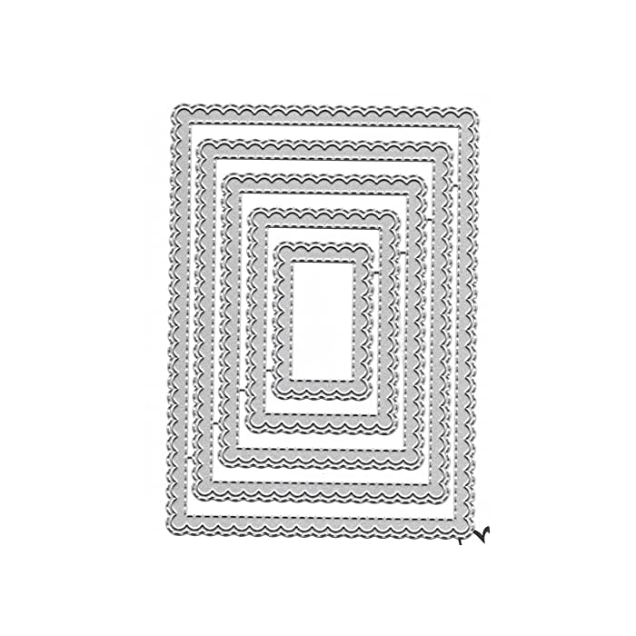 Buy Alinacutle Nesting Frame Die Cut, Card Background Metal Cutting Die ...