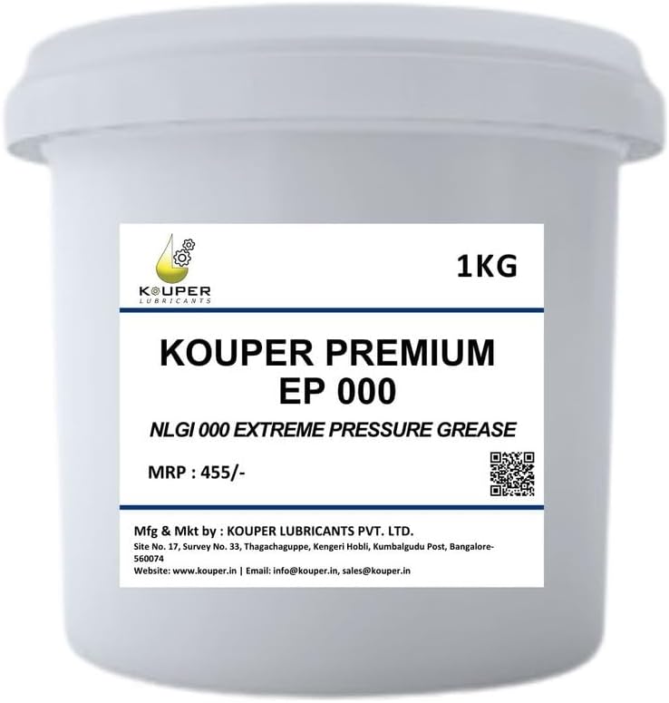 KOUPER PREMIUM EP000 NLGI000 Extreme Pressure Grease (Pack of 1, 1KG ...