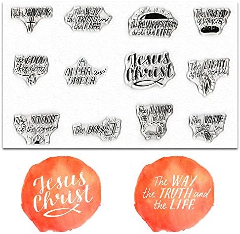 Amazon.com: Christian Sentiment Stamps for Card-Making and Scrapbooking ...