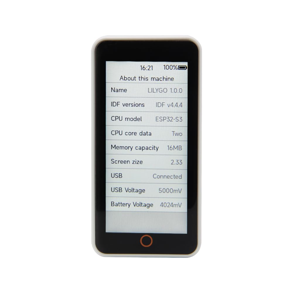 Amazon.com: LILYGO T-Display-S3-Pro ESP32-S3 Touch Display I2C Digital Light Sensor WiFi ...