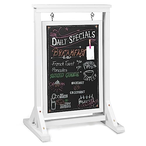 Snapklik.com : Ilyapa Rustic Double Sided Swinging Chalkboard Sidewalk ...