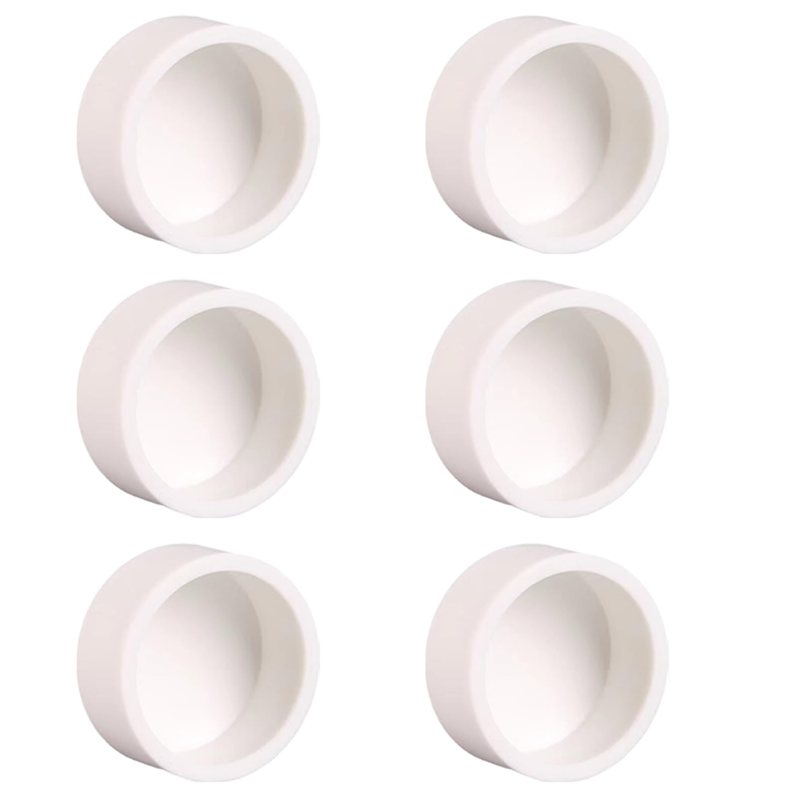Amazon.com: 2inch White PVC Pipe End Cap Plug, 6PCS PVC Pipe Plug ...
