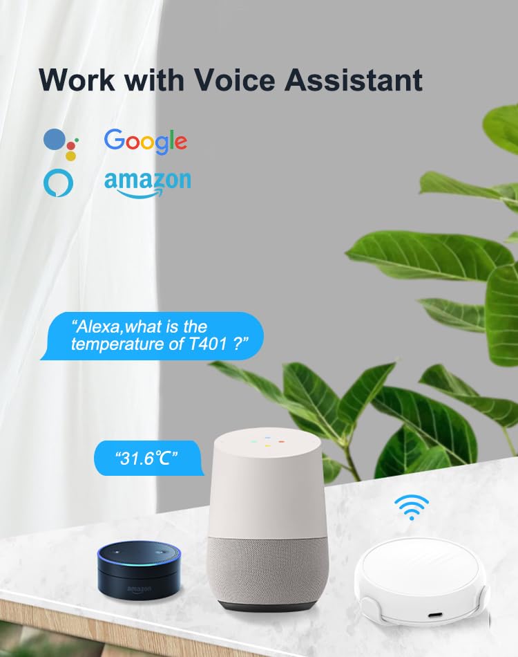 Easy Sensor Sensor de temperatura y humedad WiFi con alimentación USB-C ...