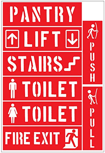 SIGNSTICK 1 Set of Office Signs Self Adhesive Warning Sign/Safety Sign ...