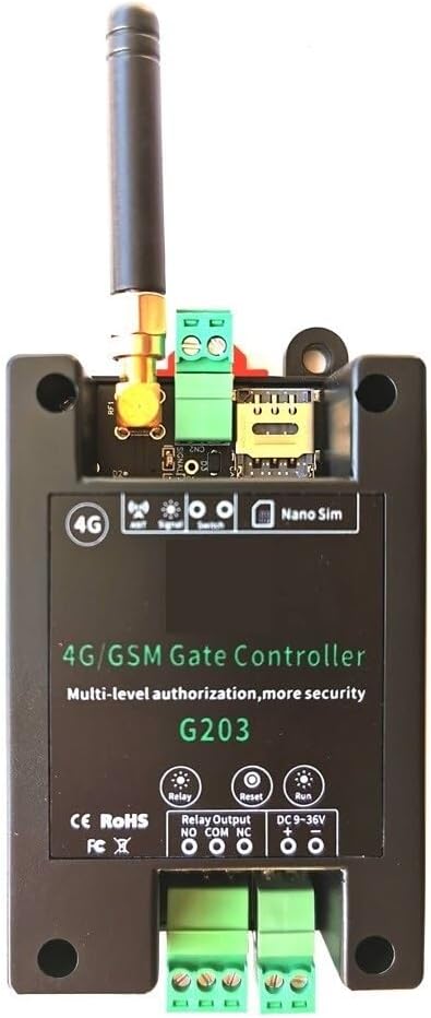 CFWWSAQ Sliding Gate Opener, 2G 4G Door Gate Opener Relay Switch Remote ...