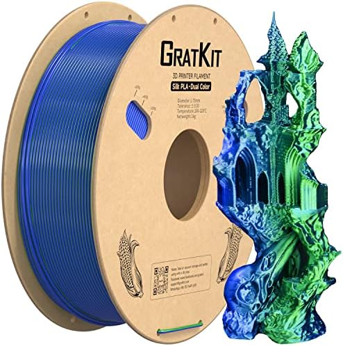 Gratkit Silk Dual Color PLA Filament, Coextrusion PLA Filament 1.75mm ...