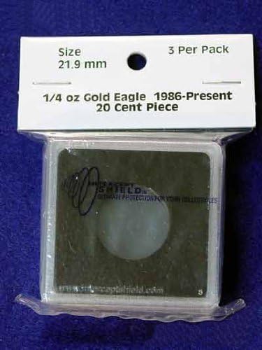 Amazon.com: 3 Intercept Shield 2x2 Coin Holders for 21.9mm Coins ...