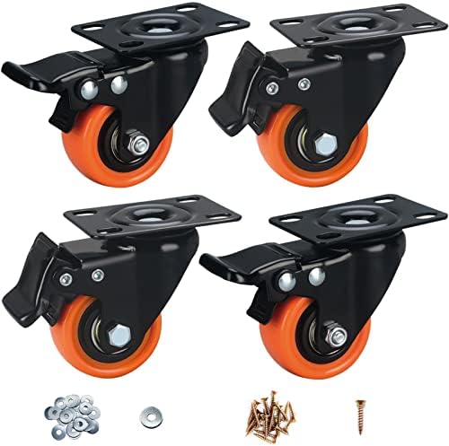 ASRINIEY Caster Wheels, 2 inch Casters Set of 4 Heavy Duty - Castor ...