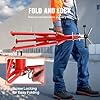 Amazon.com: VEVOR Heavy-Duty Pipe Stand Adjustable Folding Pipe Jack ...