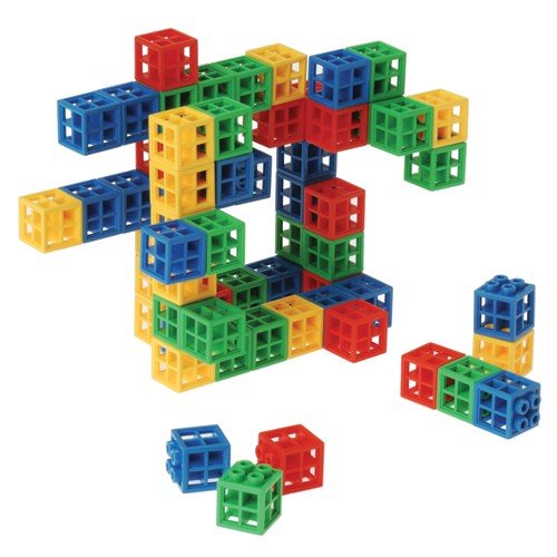 Amazon.com: Linking Cubes That Link on All Four Sides for Building 3D ...