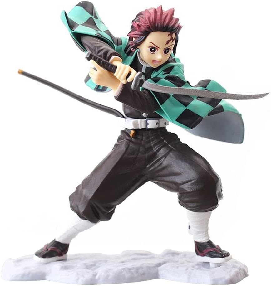 Buy Blue Aura Demon Slayer Tanjiro Kamado Action Figure | Height 15CM ...