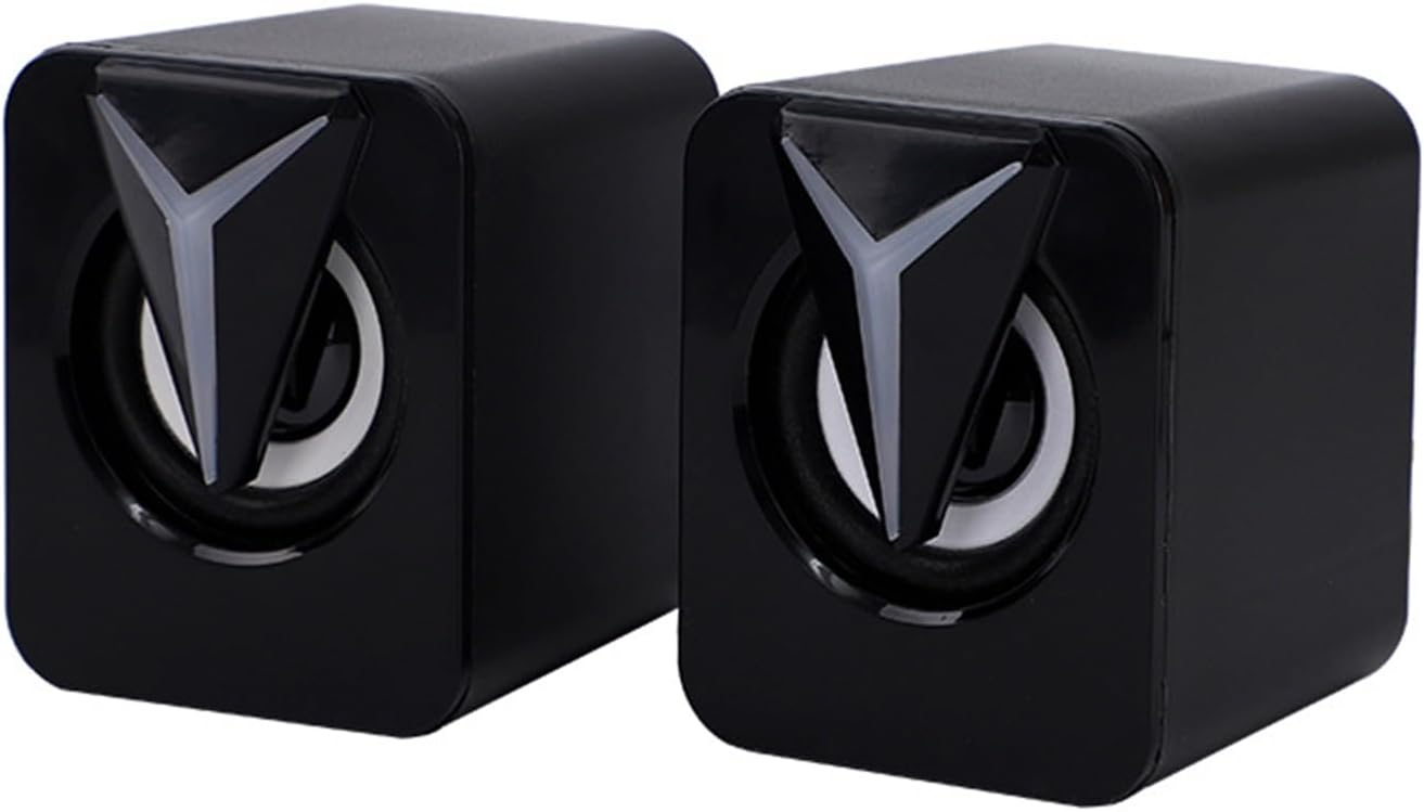 Amazon.com: Dutdsral Desktop Speaker Wired Sound Box Pair of Small USB ...