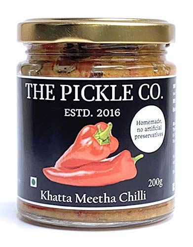The Pickle Co. Khatta Meetha Red Chilli Pickle (200gms) : Amazon.in ...