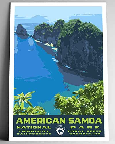 Amazon.com: American Samoa National Park Vintage-Style Travel Poster ...