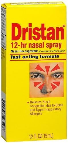 Amazon.com: Dristan Dristan 12-Hour Nasal Spray Long Last, 0.5 oz (Pack ...