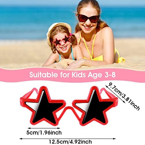 Amazon.com: Prasacco 12 Pcs Star Glasses Colorful Star Sunglasses Fun ...