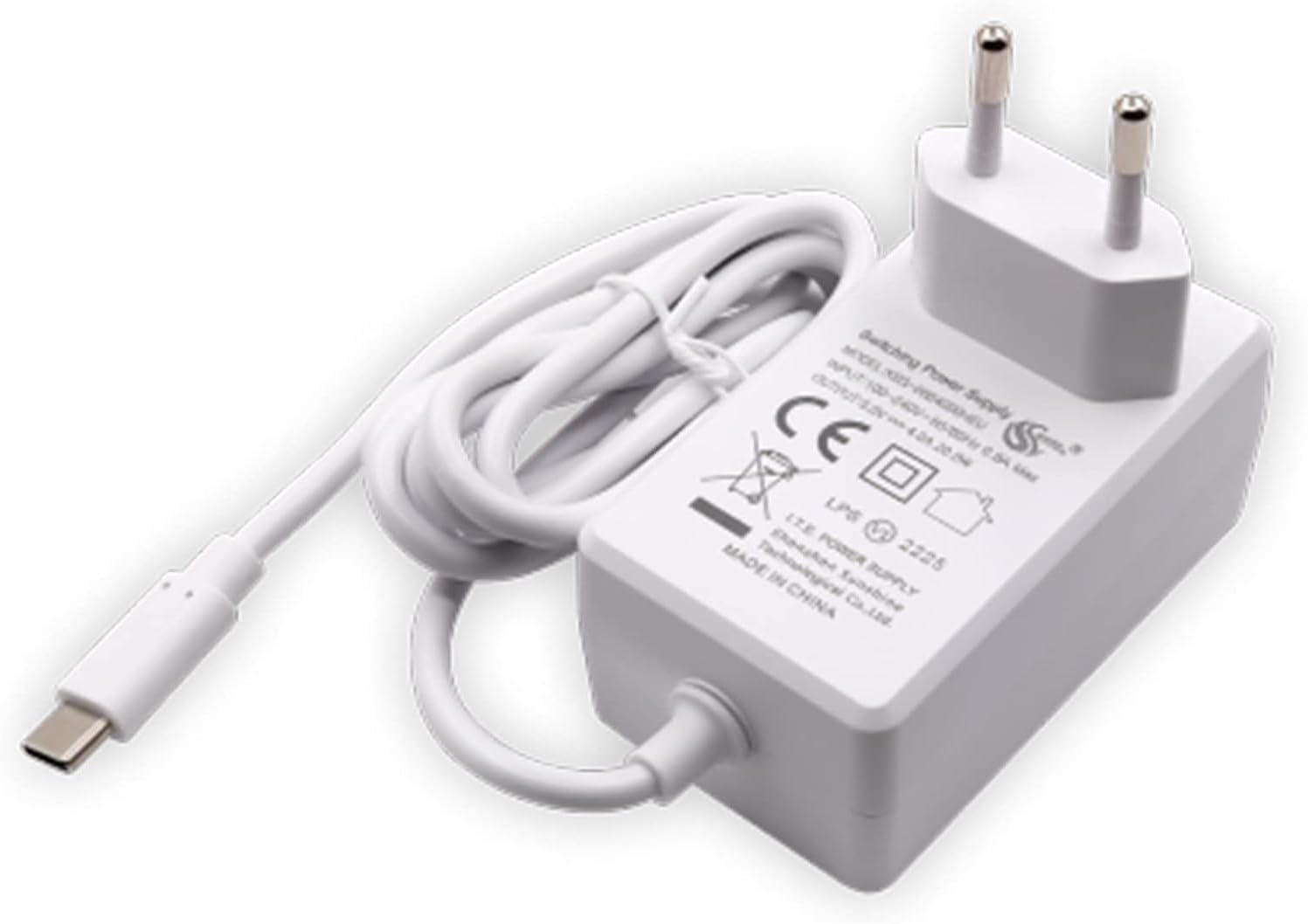 REES52 Raspberry Pi 5 Power Supply 27W USB-C EU Plug PD Power Adapter ...