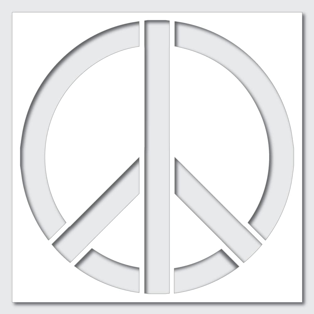 Amazon.com : Peace Symbol Stencil Reusable Art Craft Painting Primitive ...