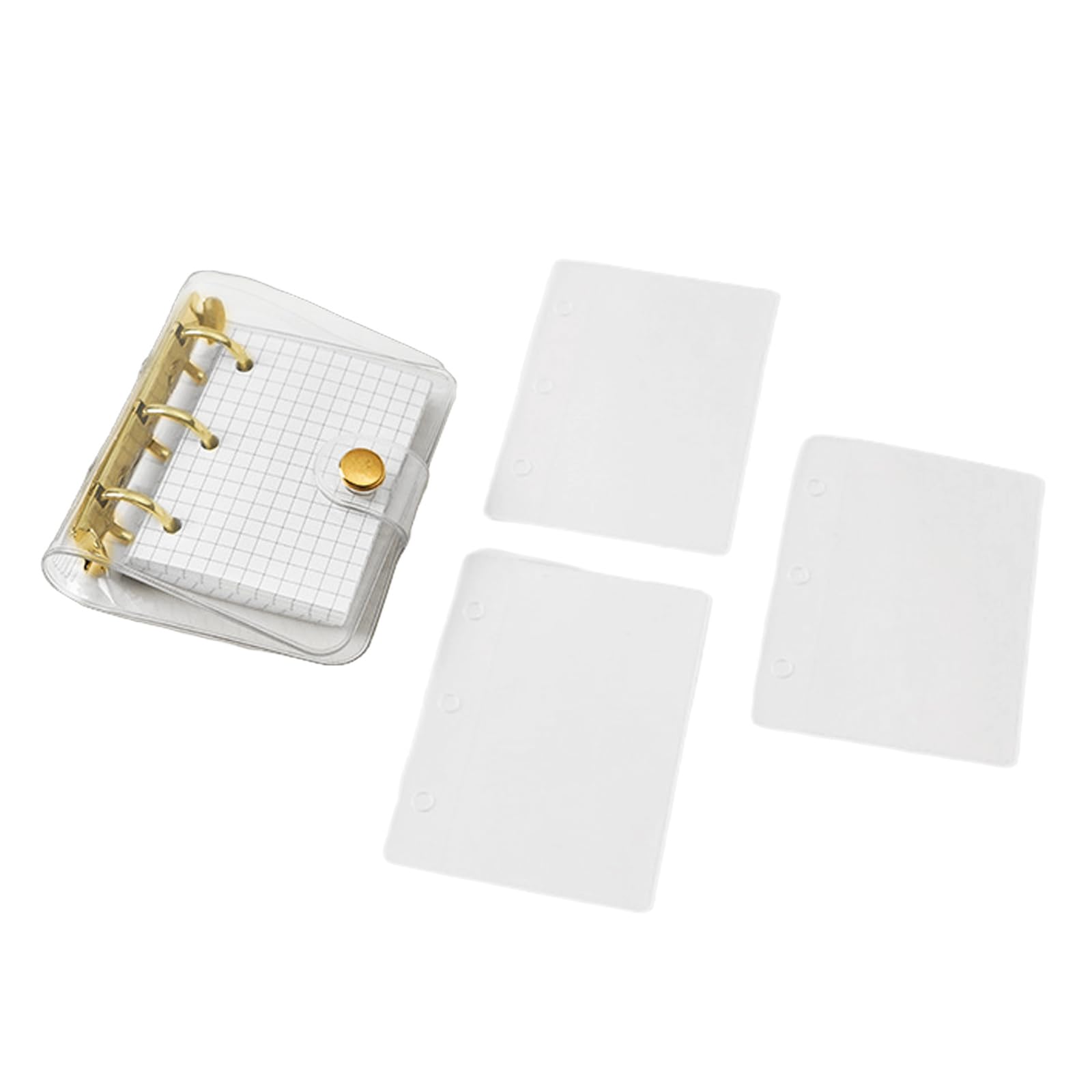5.5 X 8.5 Binder Fuhiueos 3 Rings Binder Notebook With 3 Binder Pocket ...