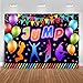 Amazon.com : Mocsicka Jump Birthday Backdrop Let's Jump Bounce House ...