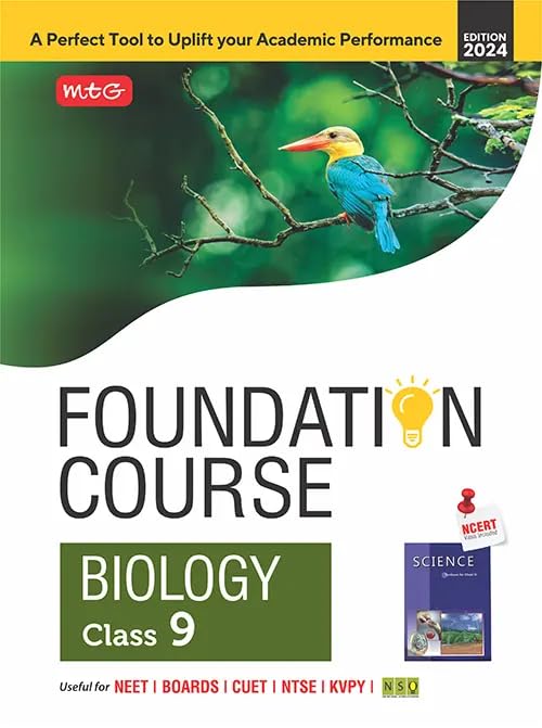 Buy MTG Foundation Course Class 9 Biology Book For IIT JEE, NEET, NSO ...