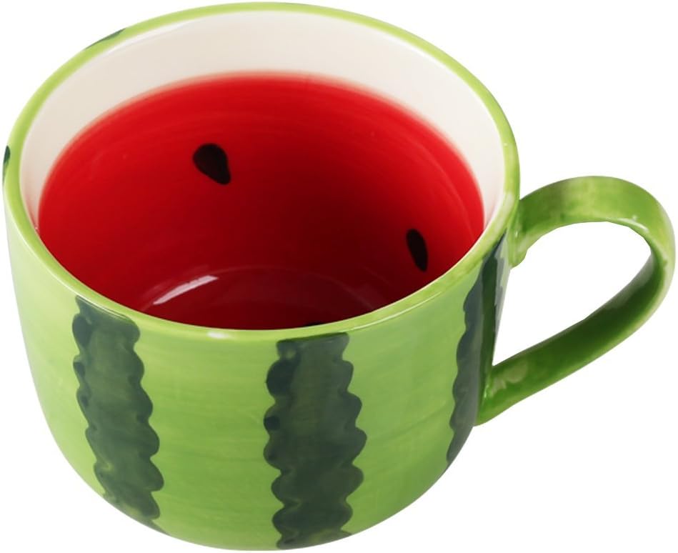 Amazon.com | Aeiniwer Ceramics Fruit Shape Large Capacity Coffe Mug ...
