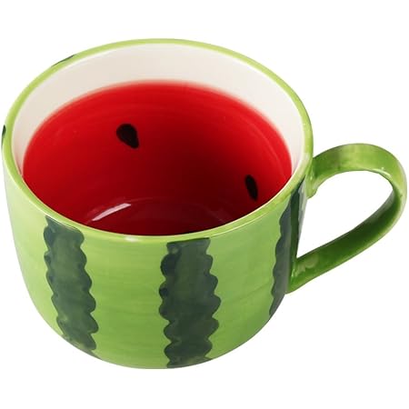Amazon.com | Ceramics Pineapple/Watermelon Fruit Shape Coffe Mug Teacup ...