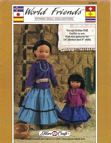 Fibre Craft World Friends Ethnic Doll Collection Navajo Indian Doll ...