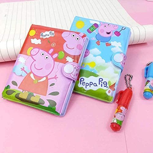 Peppa Pig Diary Combo Cute Small Pocket Diary with Cute Little Pen Set ...