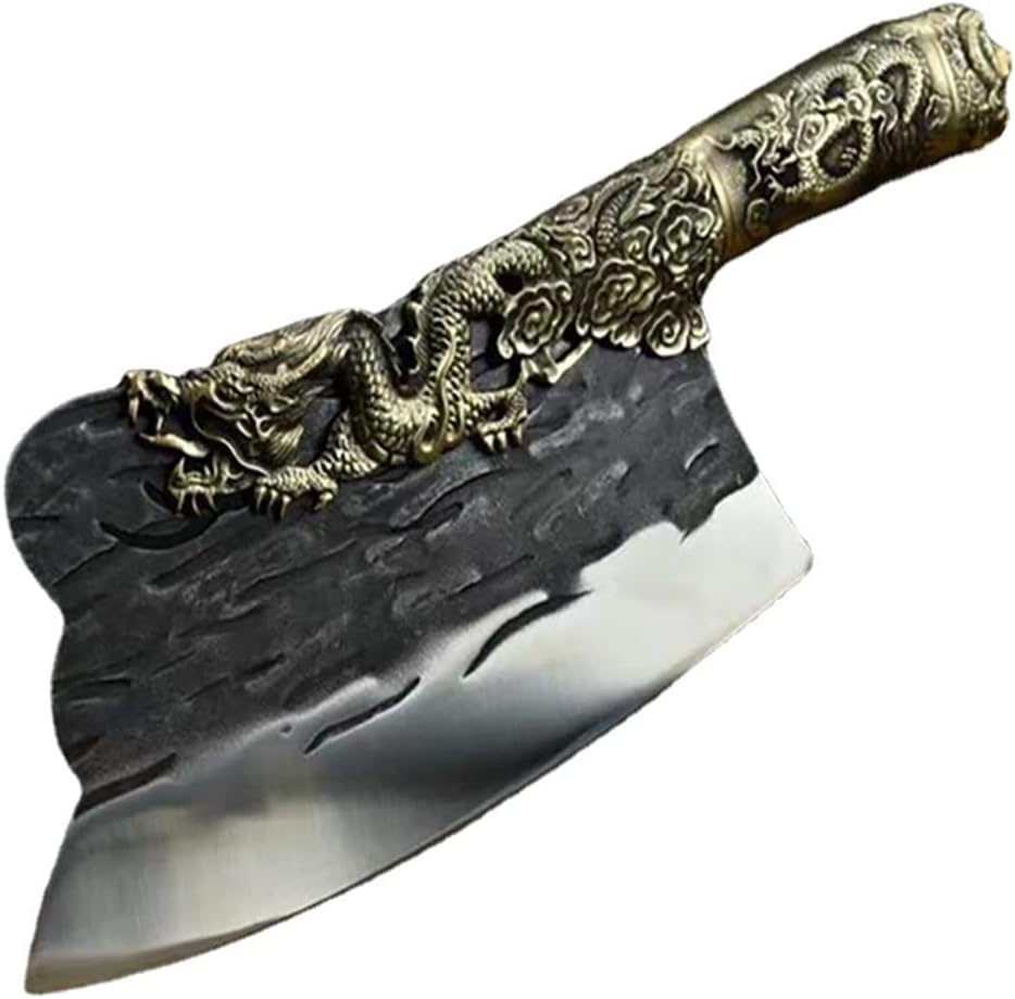 Amazon.com: Meat Cleaver Knife, Longquan Heavy Chop Bone Machete 8.5 ...