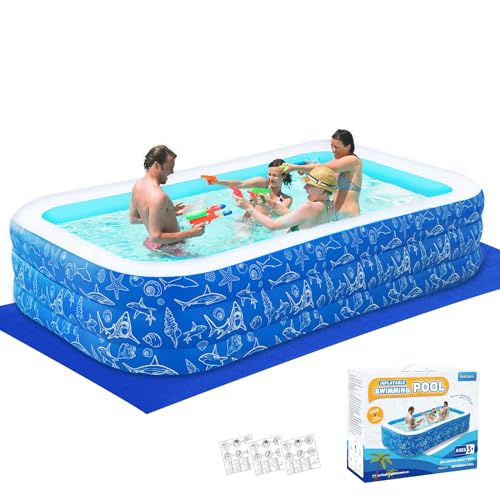 Snapklik.com : Inflatable Swimming Pool For Kids And Adults- 118" X 68 ...