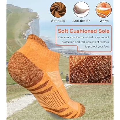 Heyoboy Women's Running Socks: Anti-Blister, Cushioned, Moisture ...