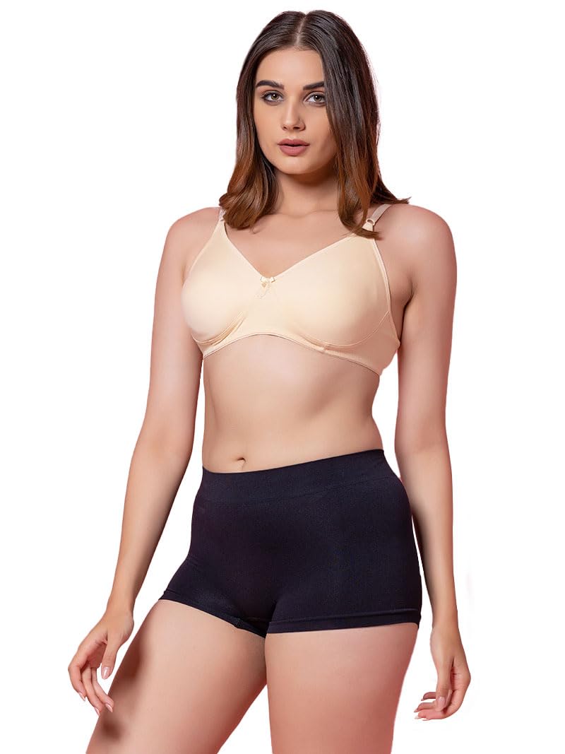 Buy BOLD & BAE FASHION PRIVATE LIMITED Trendy T-Shirt Bras Non Padded Full Coverage Bra in Skin ...