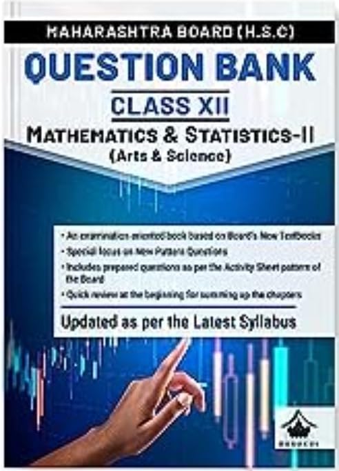 Gurukul H.S.C Mathematics & Statistics - II Question Bank for MH Board ...