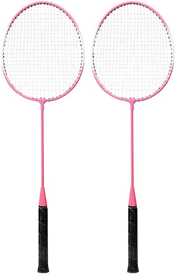 Amazon.com: LLLY 2 Player Badminton Racket Set Indoor Outdoor Sports ...