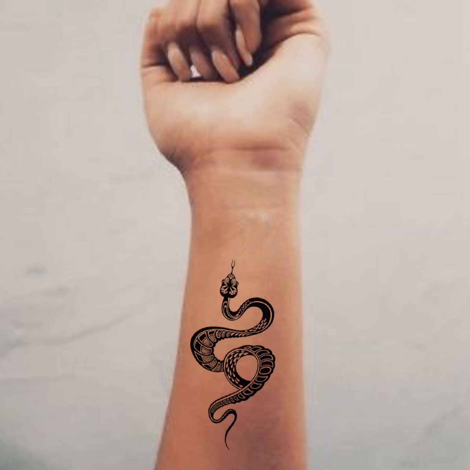 Snake Tattoos Wrapped Around Arm