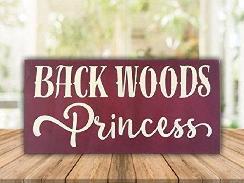 Amazon.com: Backwoods Princess - 6"x12" wood sign : Home & Kitchen