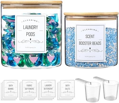 Amazon.com: Laundry Pods Container - Half Gallon Laundry Detergent ...