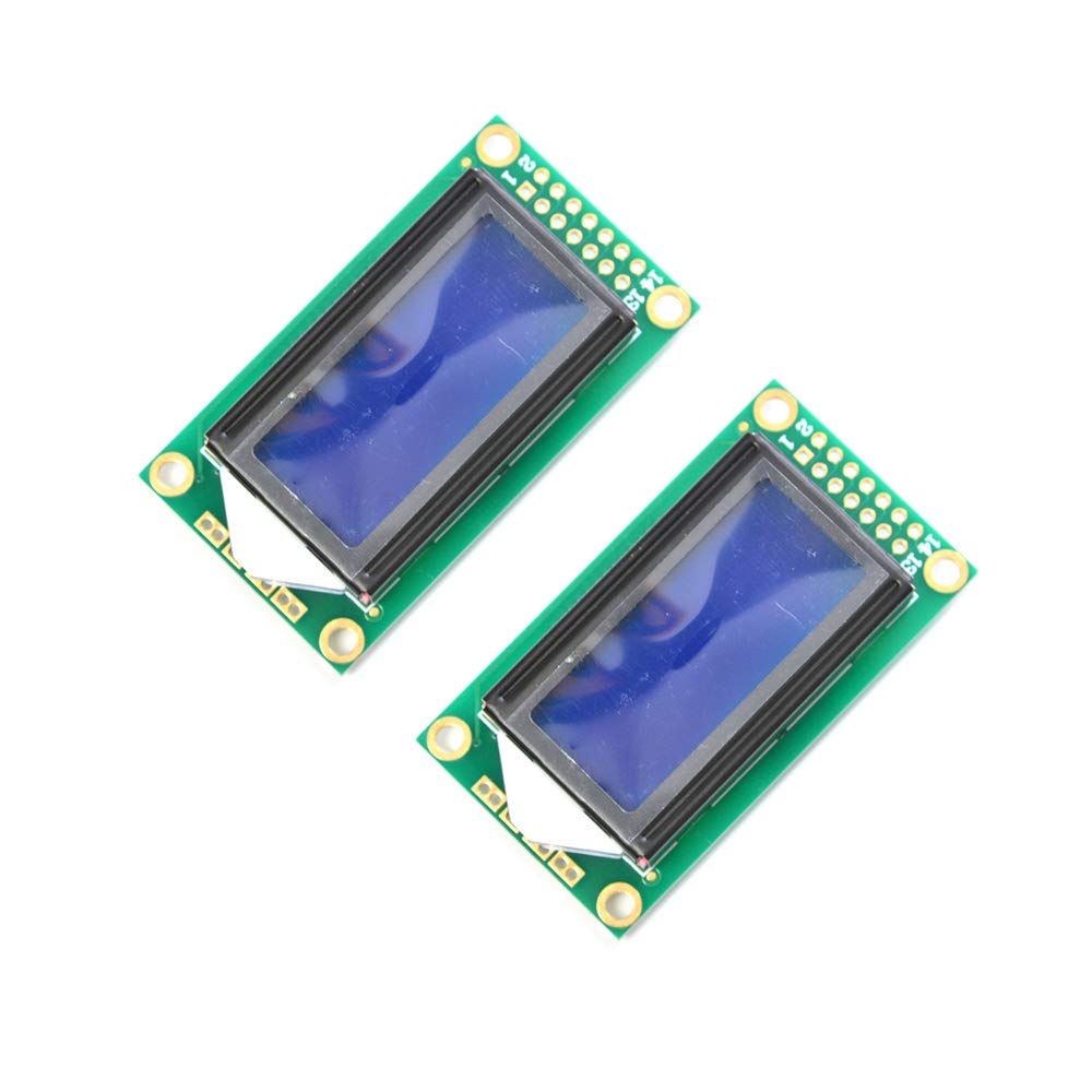 Amazon.com: Comimark 2Pcs Blue 0802 LCD 8x2 Character LCD Display ...