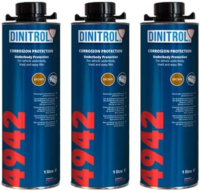 REJEL Dinitrol 4942 Unterkörperwachs, Braun, 3 x 1 Liter Dosen (mit ...