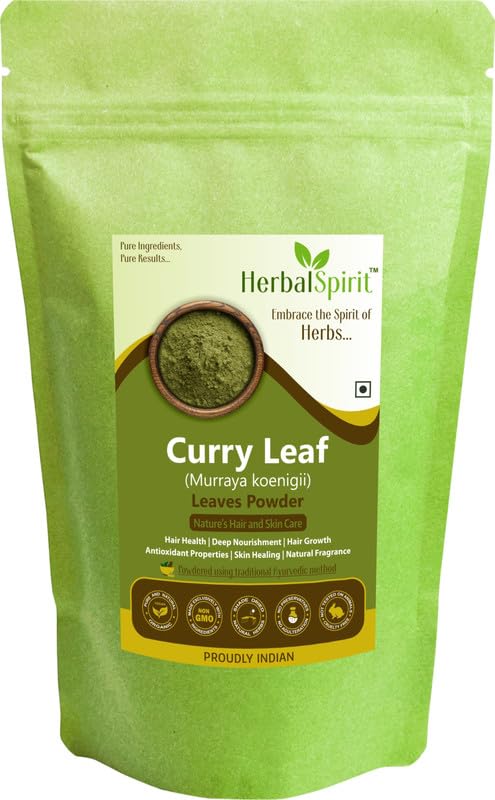 Herbal Spirit Dry Curry Leaves Powder for Hair | Curry Leaf Powder ...