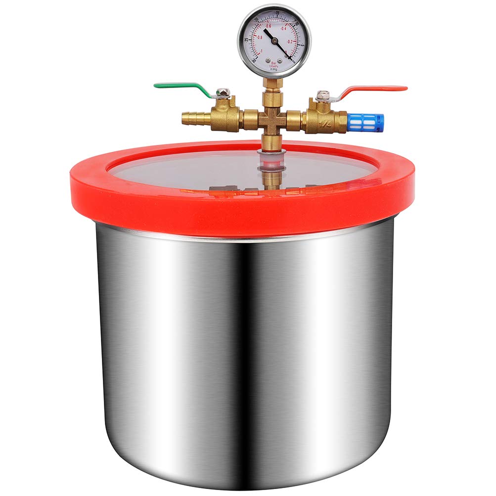 Buy 2 Gallons Stainless Steel Vacuum Chamber Kit Air Desing Chamber Kit ...