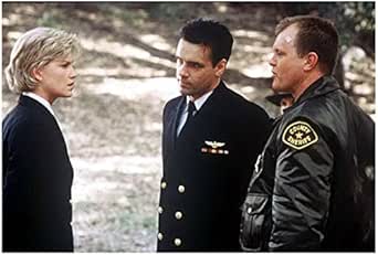 JAG Trevor Goddard as Lt Commander Mic Brumby and Karri Turner as ...