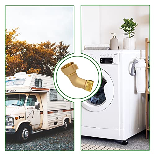Snapklik.com : Elbow Water Hose Adapter, 45 Degree Garden Hose Elbow ...
