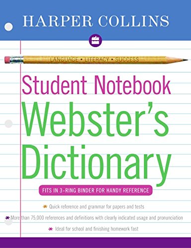 Harpercollins Student Notebook Webster's Dictionary (Collins Language ...