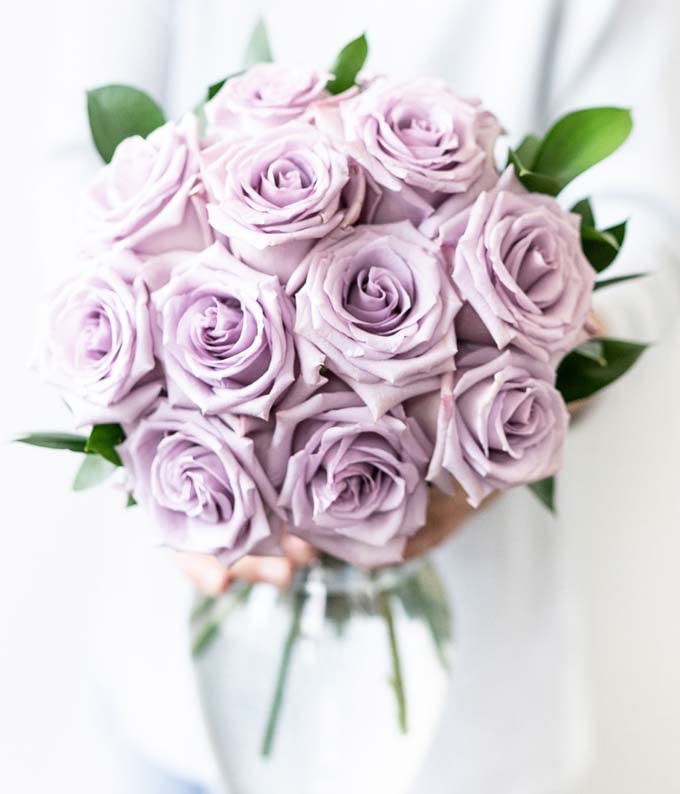 Light Purple Roses Bouquet