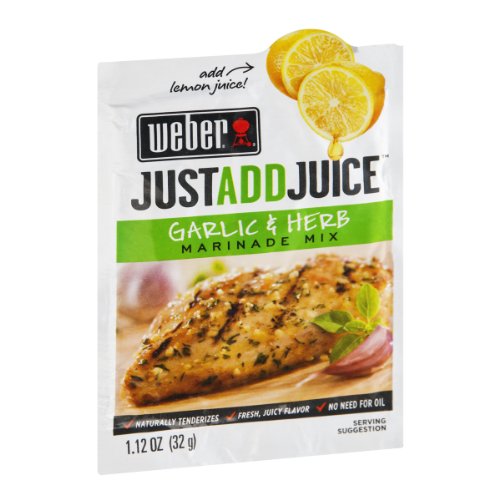 Amazon.com : Just Add Juice Garlic & Herb Marinade Mix, 1.12-oz ...