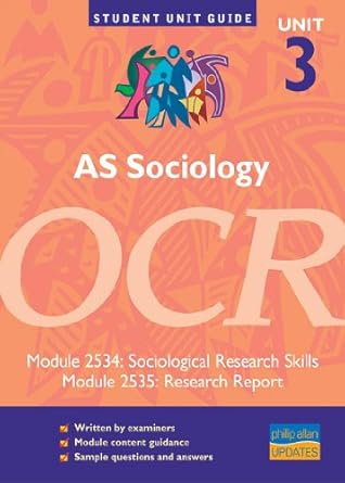 Amazon.com: AS Sociology OCR Unit 3, Modules 2534 & 2535: Sociological ...