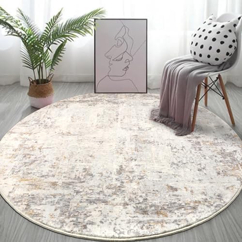 Caplslpad Abstract Rugs Round ø135cm Living Room Modern Non-Slip Area ...
