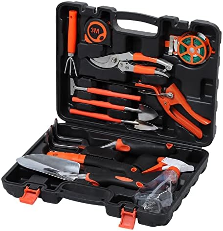 Lotvic 5-Piece Garden Tool Set, Aluminium Gardening Kit with Trowel ...